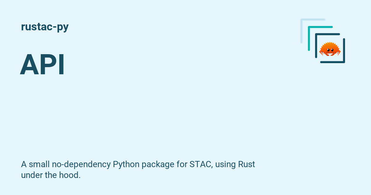 API - rustac-py